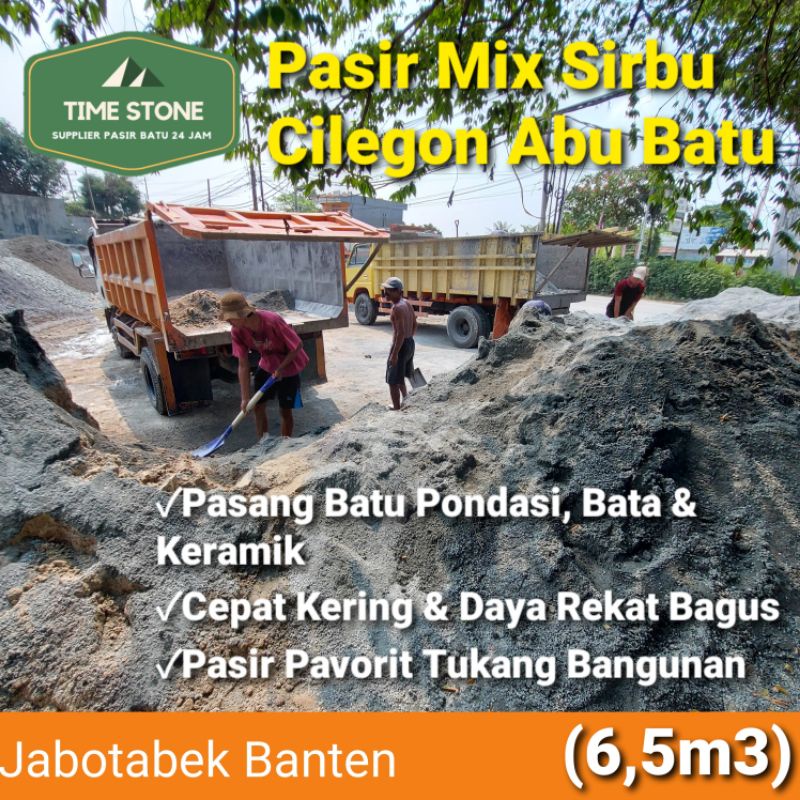 Jual Sirbu Pasir Cilegon Ayak Mix Abu Batu Pasang Bangunan | Shopee ...
