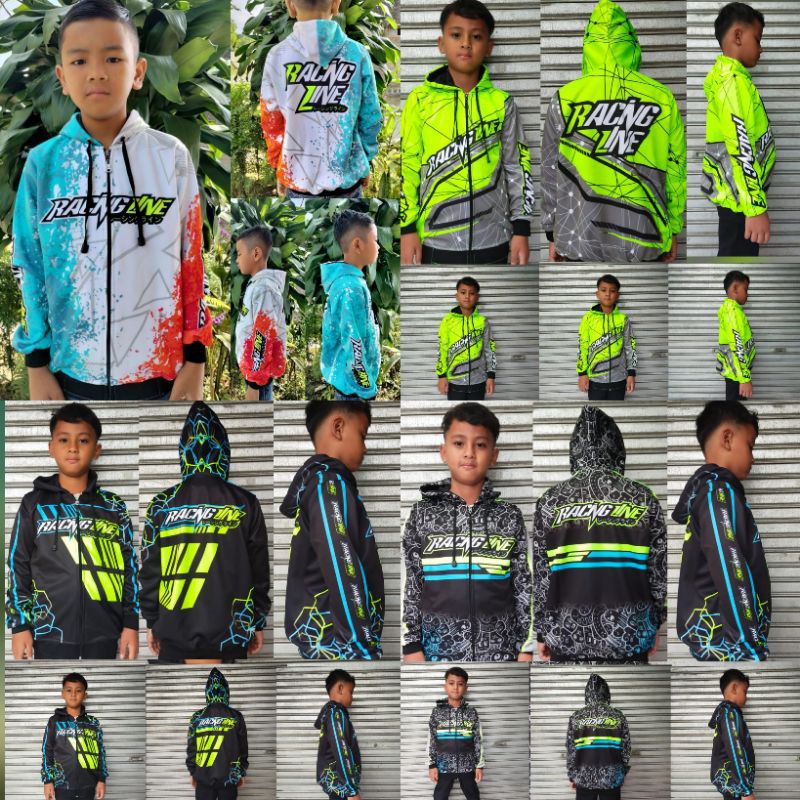 Jual Jaket Racing Line Anak Usia 7 sampai 12 Tahun | Shopee Indonesia