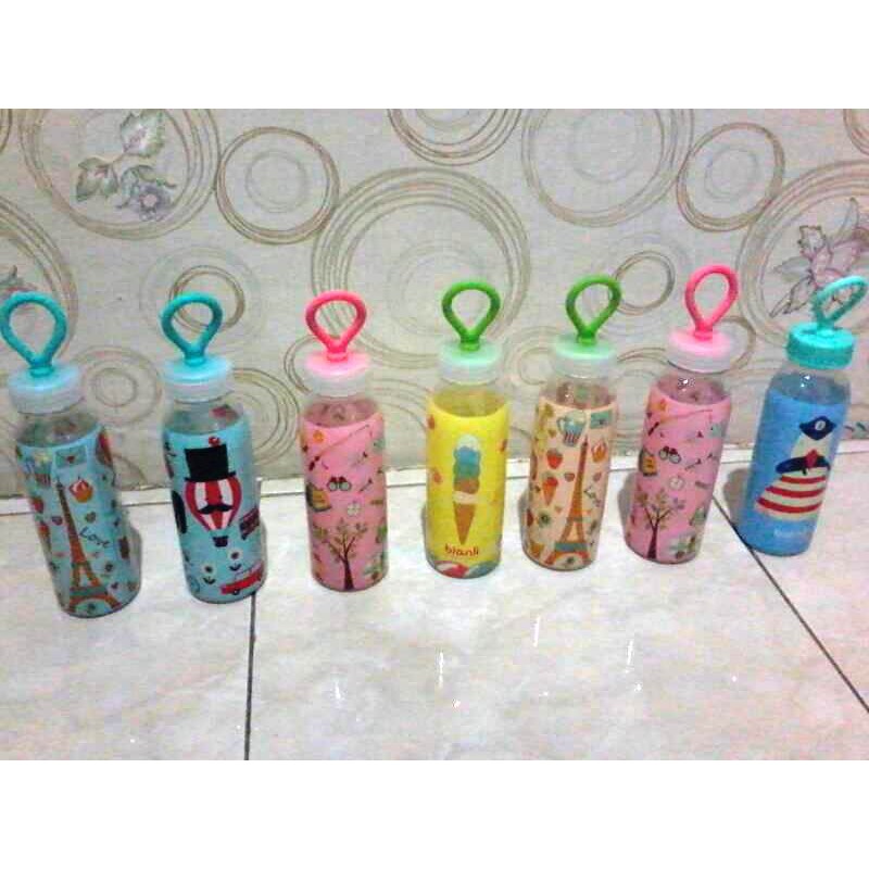 Jual INFUSED WATER/BOTOL/BOTOL KACA/BOTOL MINUM/350ML MOTIF KARTUN ...