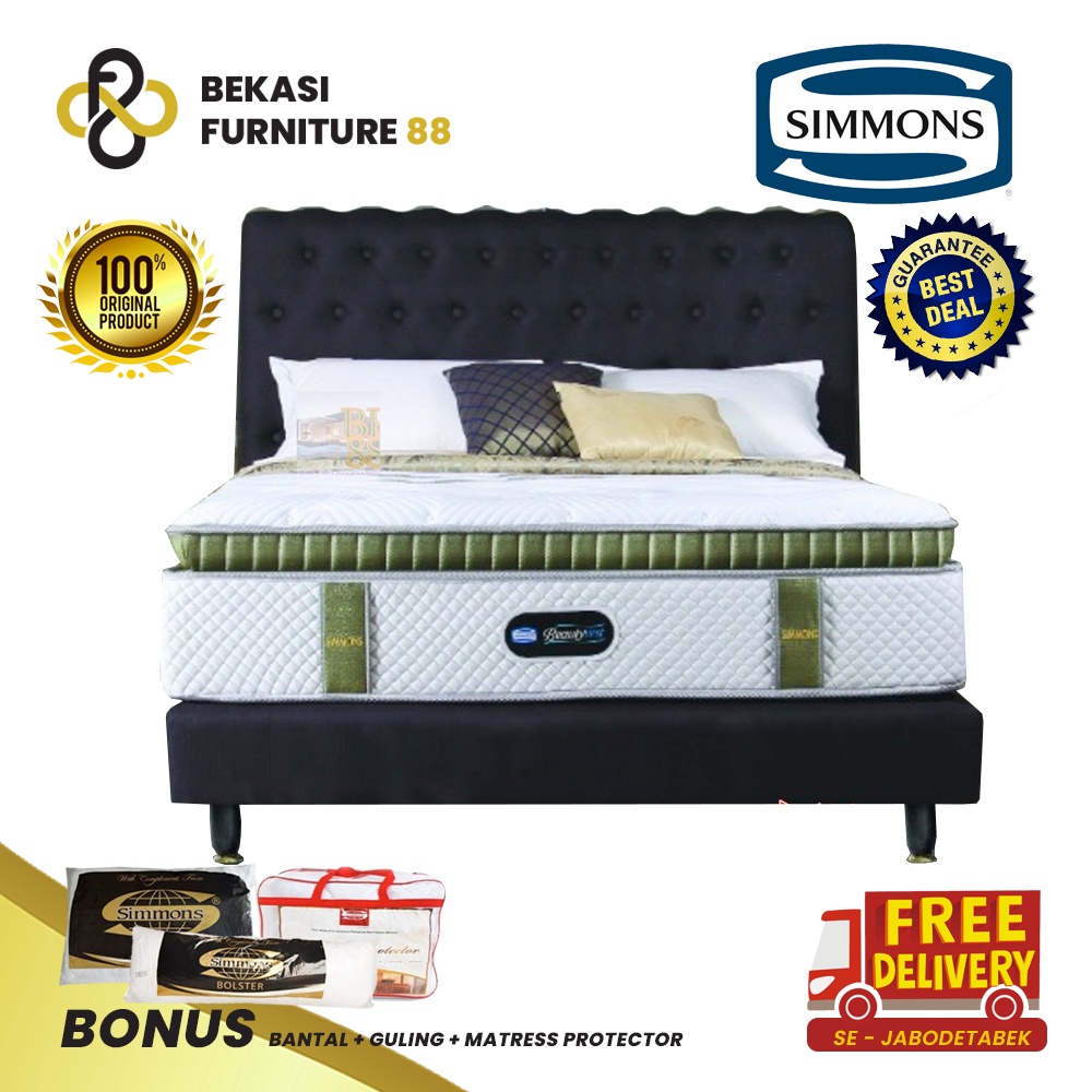 Jual FULL SET Kasur SIMMONS Spring bed "BeautyRest Series" Prestige ...