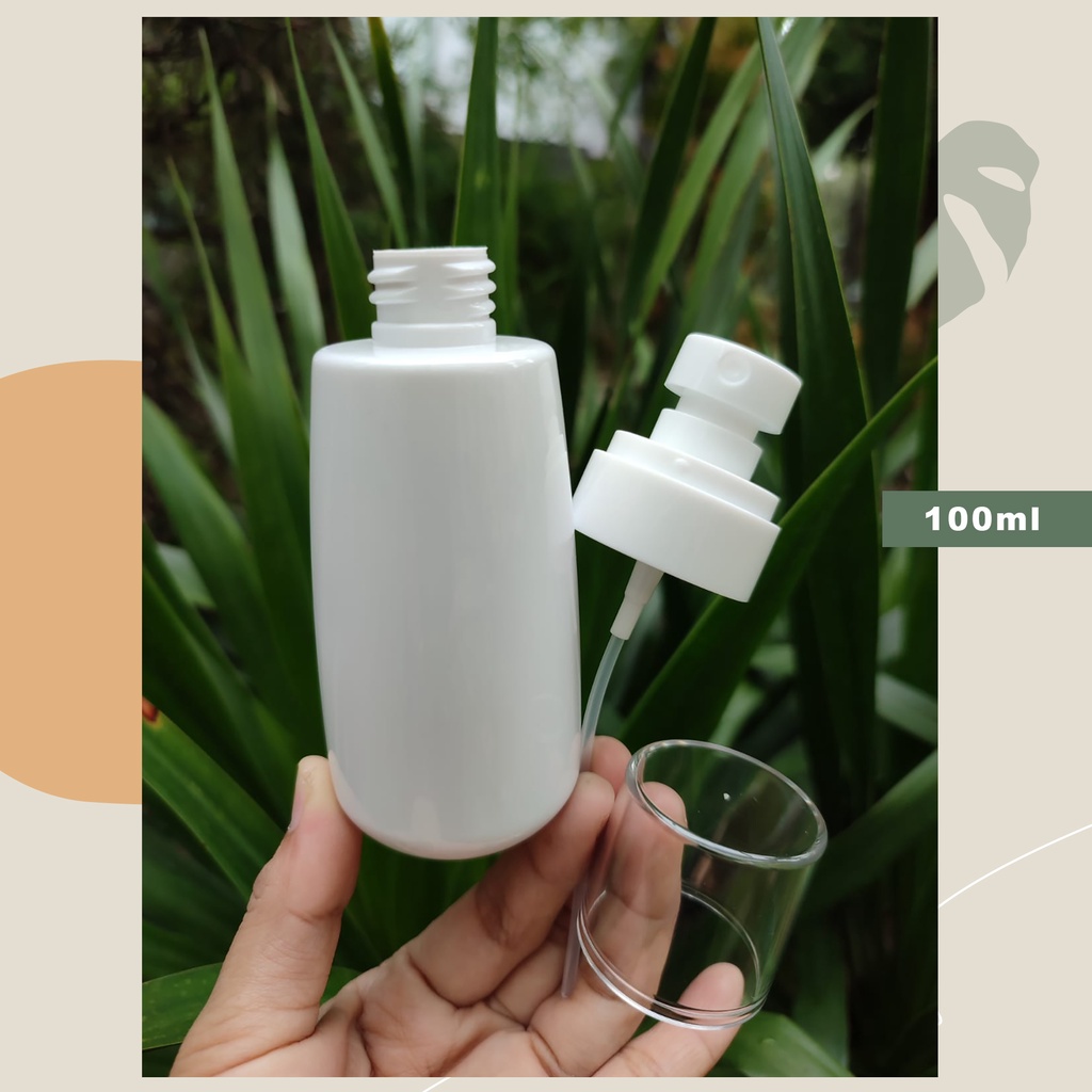 Jual Botol Pump / Spray 100ml Refill Botol Kosmetik Parfum Skincare ...