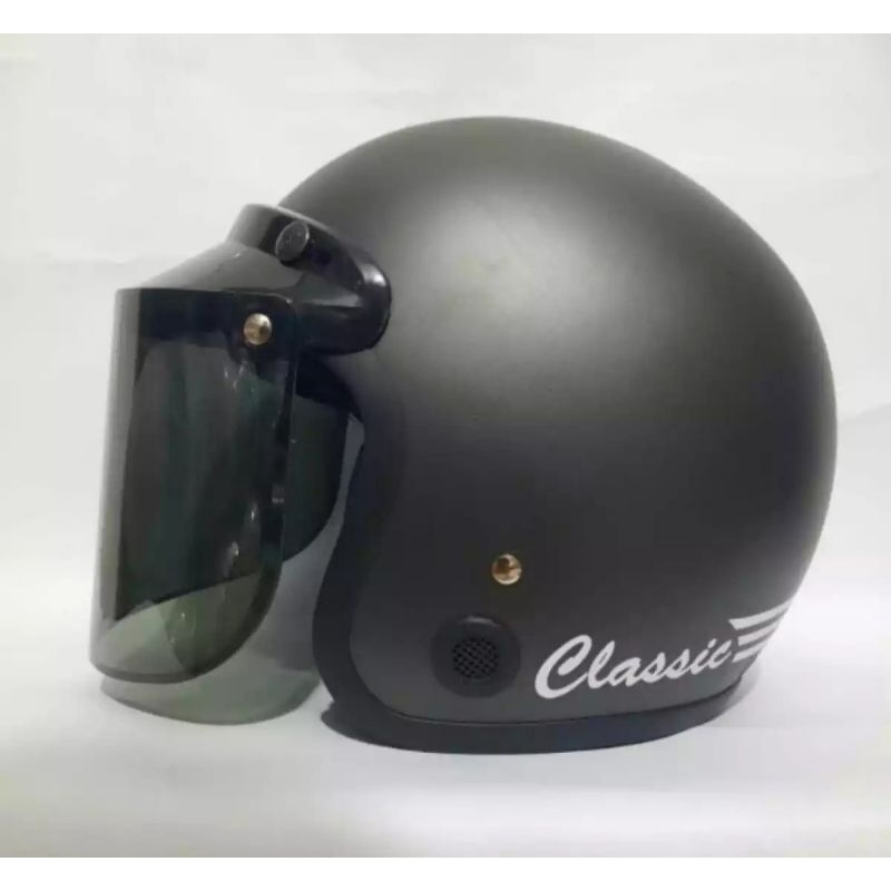 Jual HELM BOGO RETRO FULL LEHER Helm bogo dewasa / helm / helm classic ...