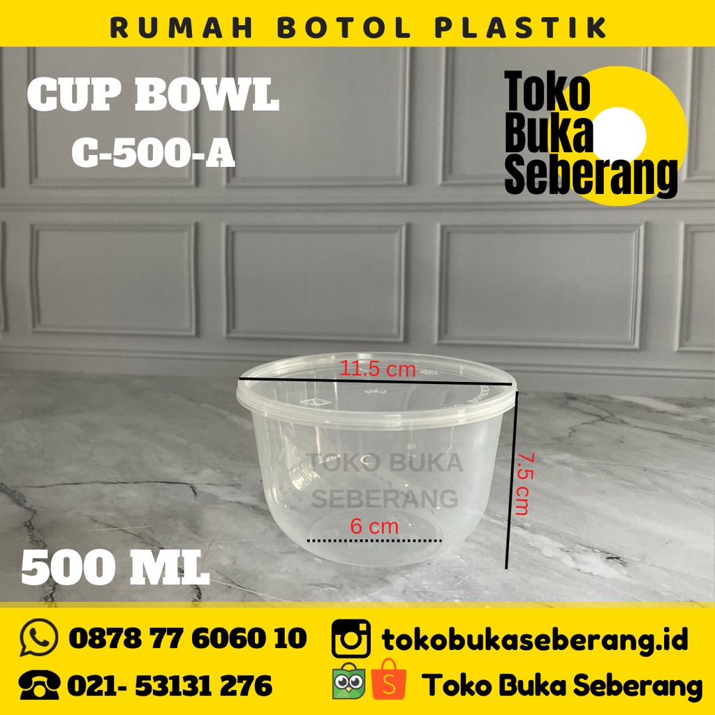 Jual Cup Pudding / Tempat Pudding / Cup Plastik 500ml 25pc | Shopee ...
