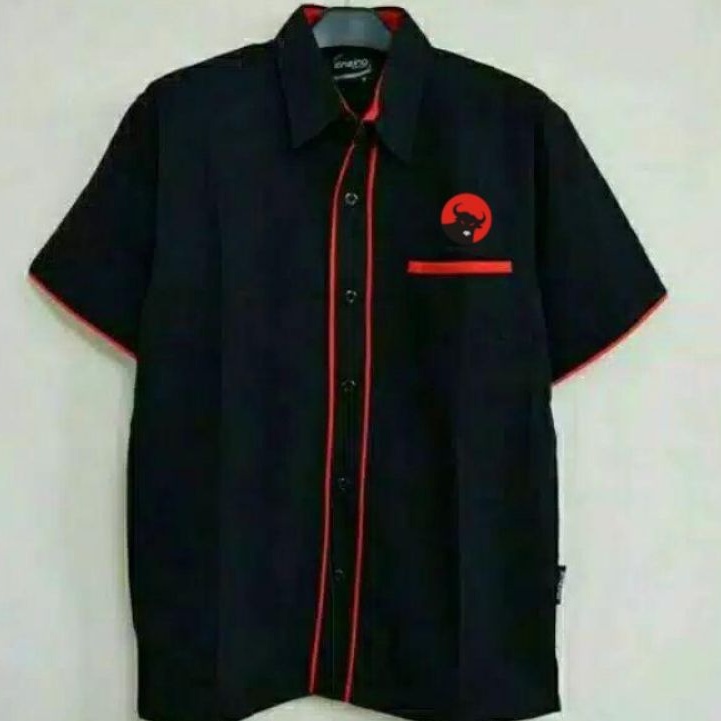 Jual big size Kemeja PDI baju PDI seragam PDI kemeja partai PDI baju ...