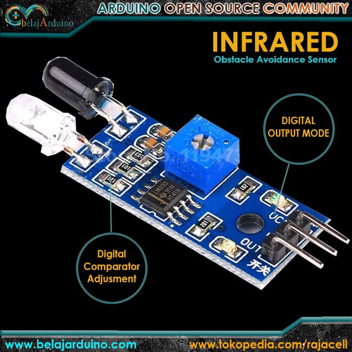 Jual Ir Infrared Obstacle Avoidance Sensor Module Line Follower Arduino