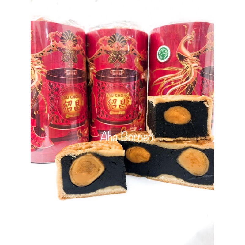 Jual Kue Bulan Tausa Hitam 2 Telur Sau Chong Singkawang / Salted Egg ...