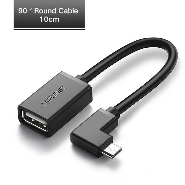 Jual UGreen Micro USB OTG Adapter L Shape Cable | Shopee Indonesia