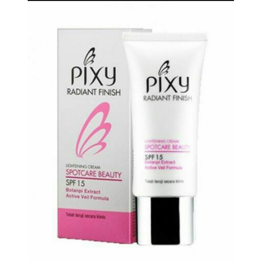 Jual Pixy Radiant Finish Lightening Cream Spotcare Beauty 50g ( Pink) | Shopee Indonesia