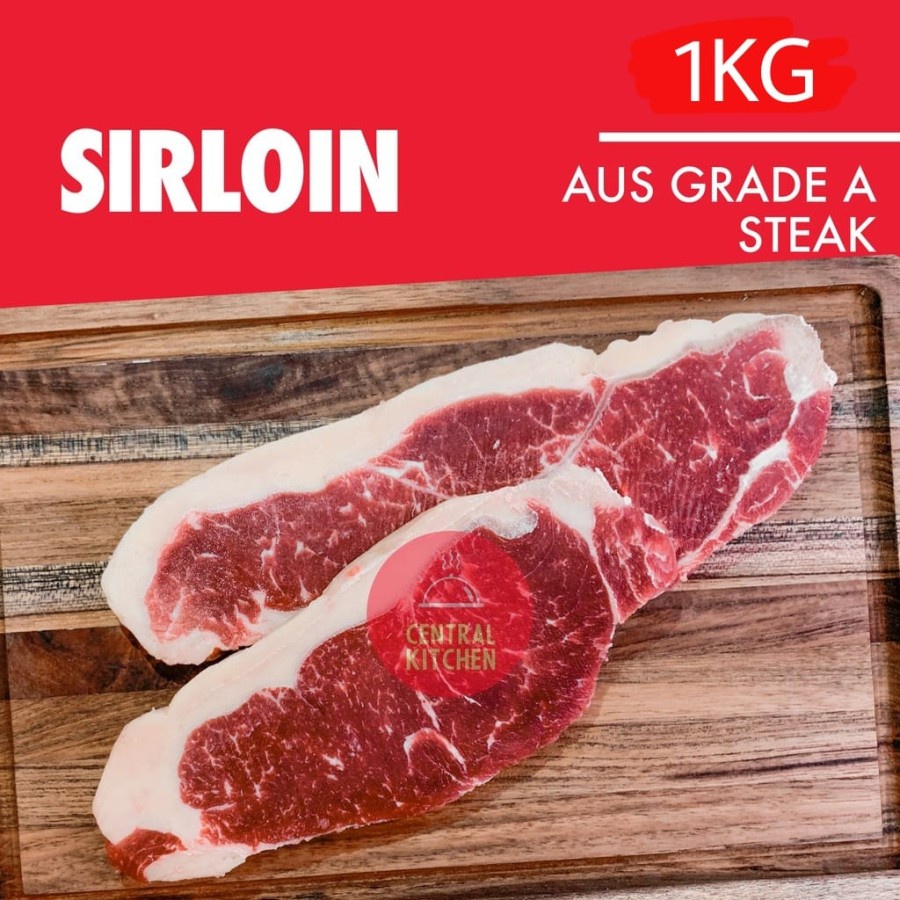 Jual Daging Sapi AUS Sirloin Striploin Beef Steak Impor Grade A 1kg ...