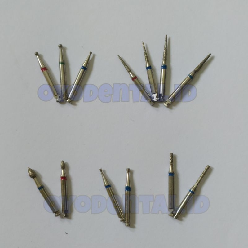 Dental diamond bur low speed / bur preparasi intan / mata bor / round ...