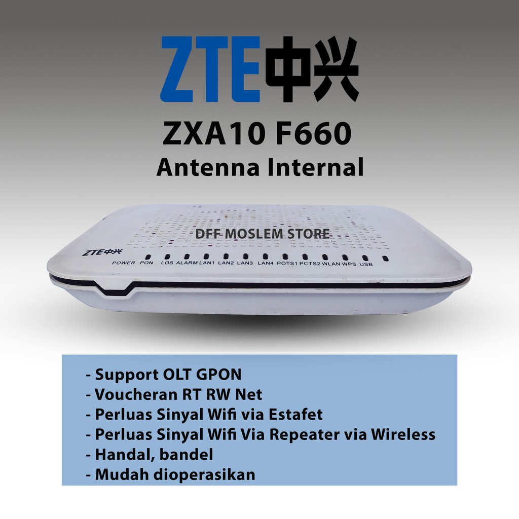 Jual Modem Wifi Router ZTE ZXA10 F660 V3 ONT GPON ONU Voucheran Lancar Jaya | Shopee Indonesia