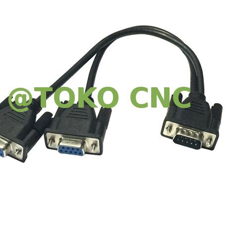 Jual Cable DB9 Male to 2 DB9 Female Serial Rs232 Splitter 9pin Kabel 9 ...