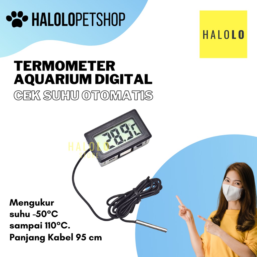 Jual Termometer Aquarium Aquascape Thermometer Digital Cek Suhu ...