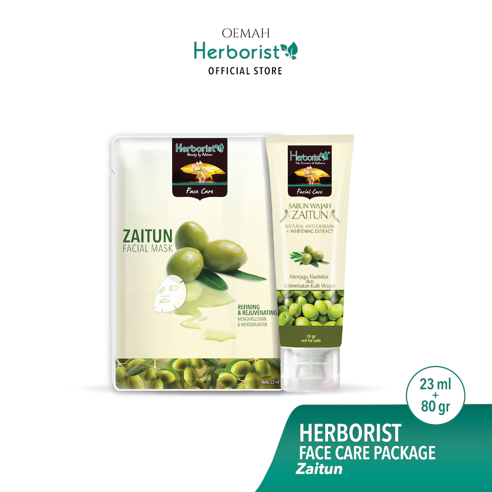 Jual Bundling Herborist Zaitun Facial Foam + Zaitun Facial Mask ...