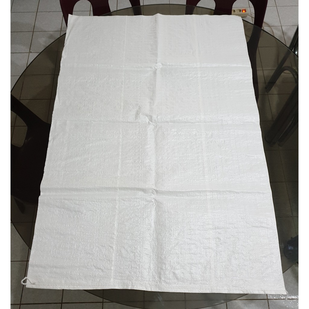 Jual KARUNG PLASTIK UKURAN 80 X 120 WARNA PUTIH POLOS | Shopee Indonesia