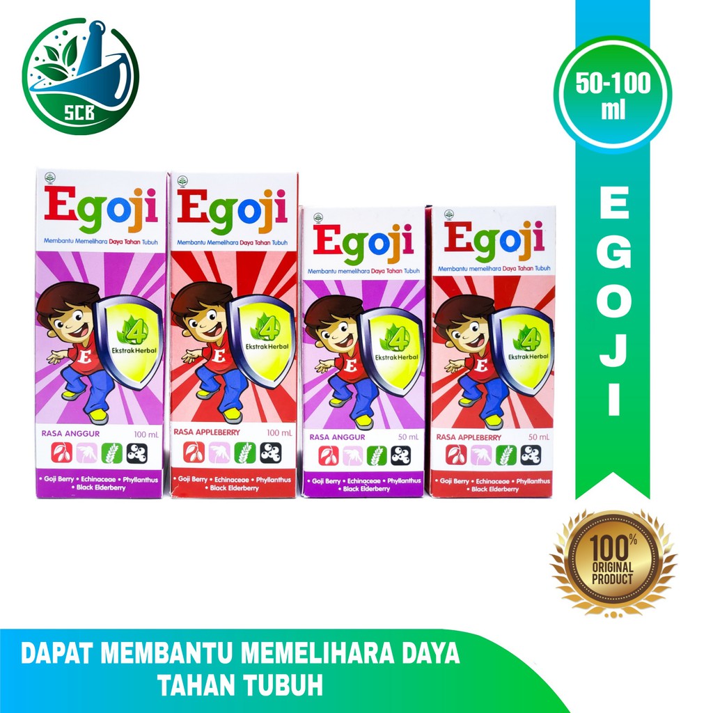 Jual Egoji Syrup / Sirup Egoji 50-100ML (Rasa Anggur Dan Rasa Apel ...