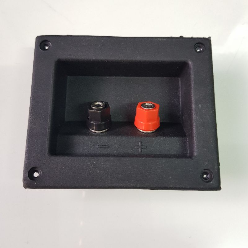 Jual Terminal Kotak Plastik Terminal Speaker PVC Binding Post Merah ...