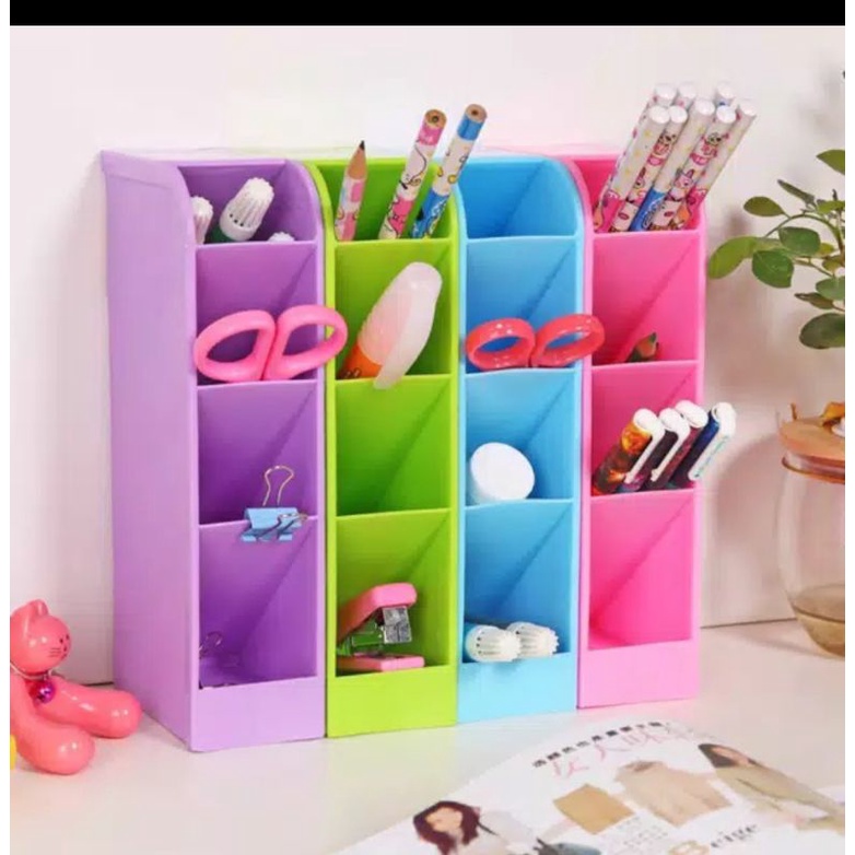 Jual rak mini organizer keranjang meja 4 sekat serbaguna | Shopee Indonesia