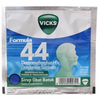 Jual Vicks Formula 44 Sachet - Obat batuk 2 sachet | Shopee Indonesia