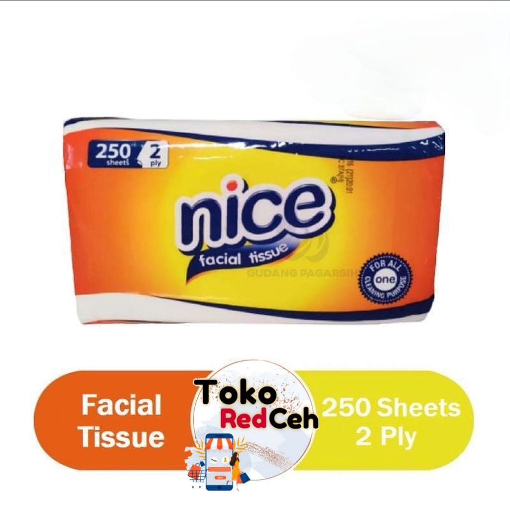 Jual Tissue Nice 250 Sheets Facial Tissue 2 Ply | Shopee Indonesia
