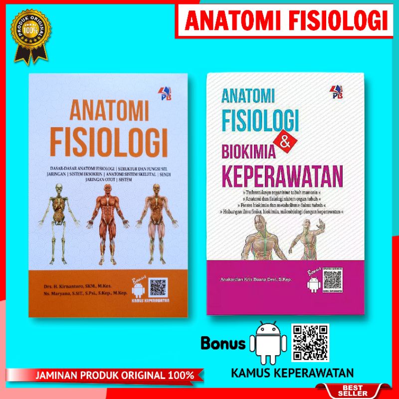 Jual Buku ANATOMI FISIOLOGI Dasar Dasar Anatomi Fisiologi, Struktur Dan Fungsi Sel Biokimia ...