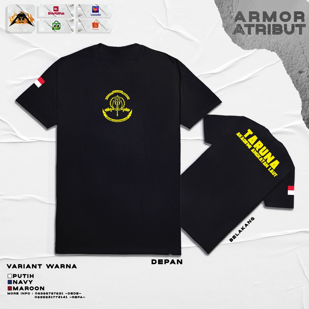 Jual Kaos Baju TARUNA AAL AKADEMI ANGKATAN LAUT -Armor Atribut | Shopee Indonesia