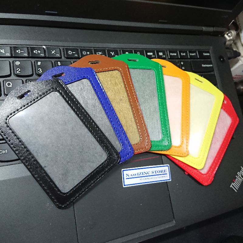 Jual TEMPAT ID CARD KULIT SINTETIS - FRAME ID CARD KALEP | Shopee Indonesia