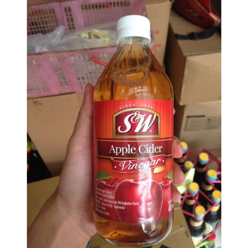 S&W Apple Cider Vinegar 473 ml Cuka Makan Cuka Apel SW S & W | Shopee ...