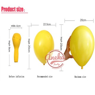 Jual Balon metalik Kuning / Balon latex / Balon Metalik 12 inch / Balon ...