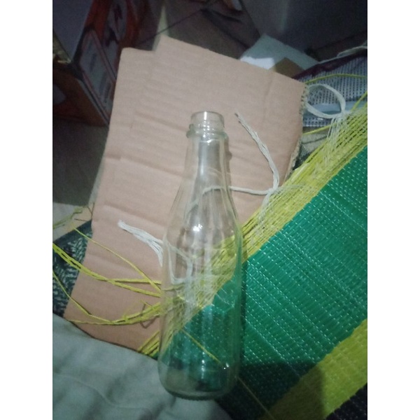 Jual botol kaca anggrek / botol saus anggrek/ botol kaca 350ml | Shopee ...