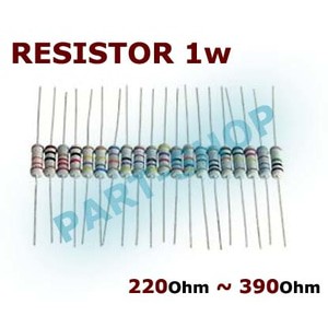 Jual 4pcs Resistor 1w 1Watt 220R 270R 300R 330R 390R 220 270 300 330 390 Ohm Indonesia|Shopee ...