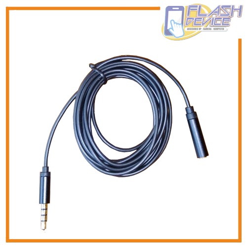 Jual Kabel Perpanjangan Extension 2 Meter TRRS Jack AUX 3.5mm Audio untuk Microphone for ...