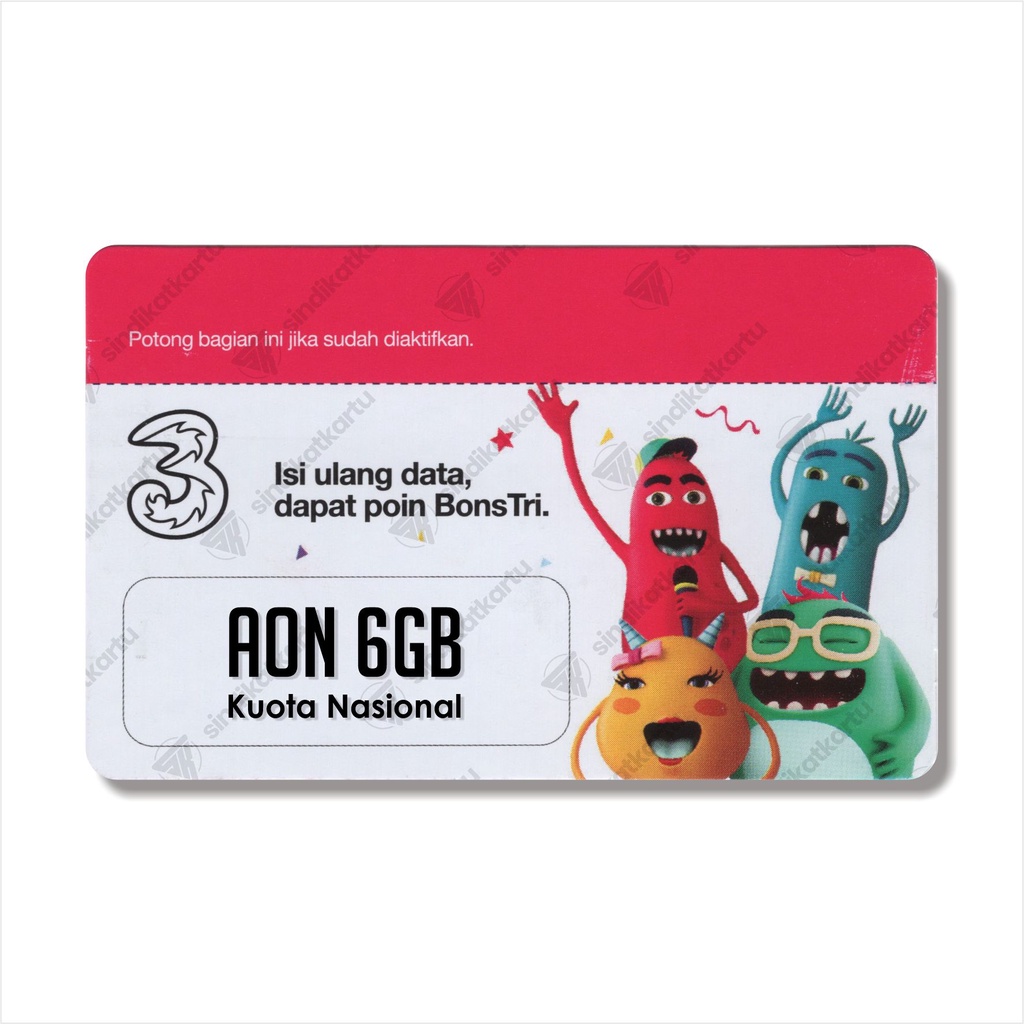 Jual Voucher Tri AON 6GB (NASIONAL) | Shopee Indonesia