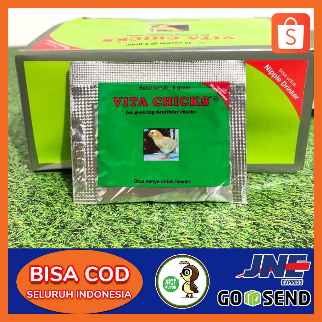 Jual Vita Chicks 1 box (40 x 5 gram) Vitamin Anak Ayam | Vitacik ...