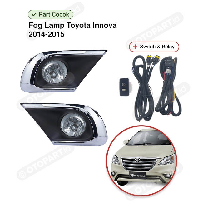 Jual Fog Lamp Set Kijang Innova 2014-2015 (Sepasang) | Shopee Indonesia