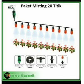Jual Paket misting 20 titik selang 7/ spray/ kabut/ kebun | Shopee ...