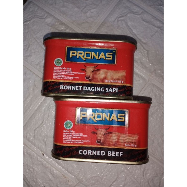 Jual pronas korner daging sapi 198gr / kornet Praktis/ kornet enak ...