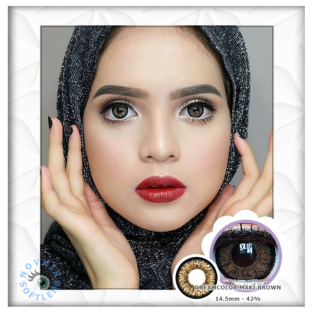 Jual SOFTLENS DREAMCOLOR MAKI BROWN | Shopee Indonesia