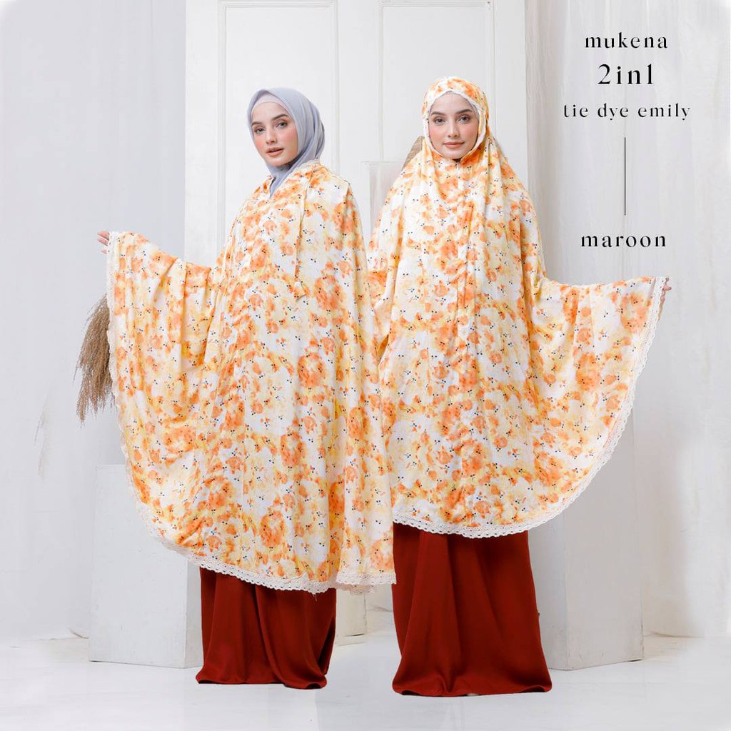 Jual MUKENA RAYON 2 IN 1 TIE DYE EMILY | Shopee Indonesia