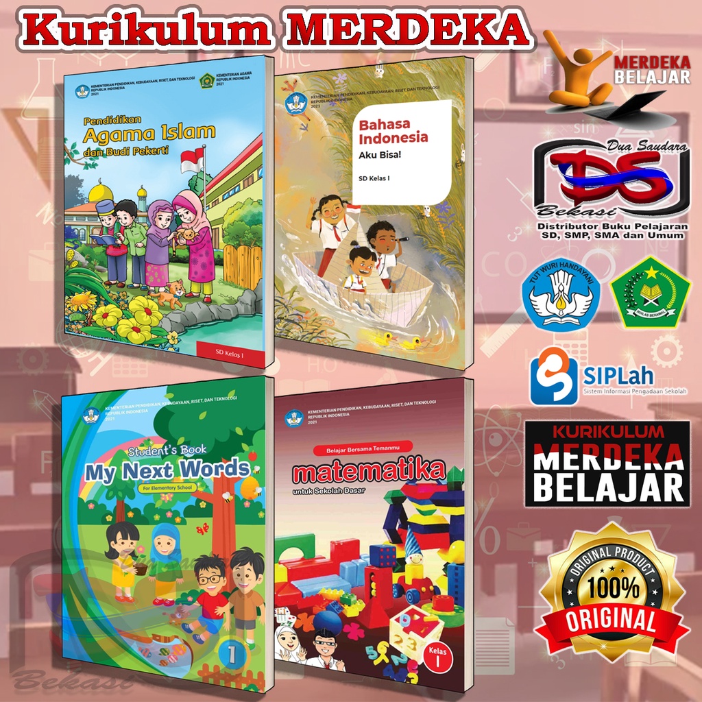 Jual [KuMer] Buku SIswa Kelas 1 SD Kurikulum Merdeka 2022 | Shopee Indonesia