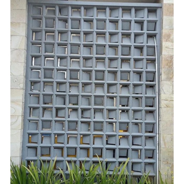 Jual Roster beton/Roster minimalis Motif L warna abu abu Indonesia ...