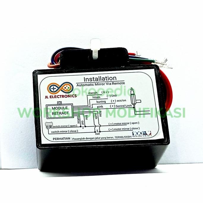 Jual MODUL AUTO RETRACT PENUTUP-PEMBUKA SPION MOBIL OTOMATIS UNIVERSAL ...
