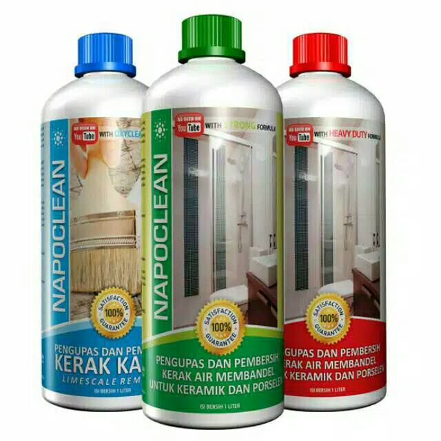 Jual NAPOCLEAN PEMBERSIH 1LITER (Untuk Keramik Putih/Kerak Hitam ...