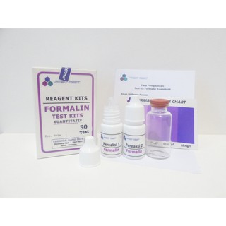 Jual Test Kit Formalin Kuantitatif 50 test / Formaldehyde Testkit ...