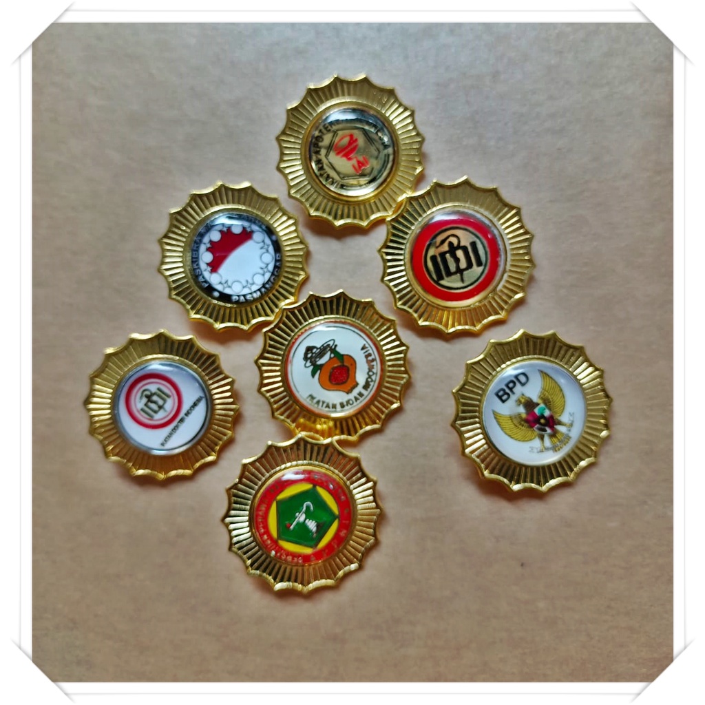 Jual PIN SINAR LOGO IBI/PPNI/IDI/IAI/ DAN BISA CUTOM LOGO LAIN | Shopee ...