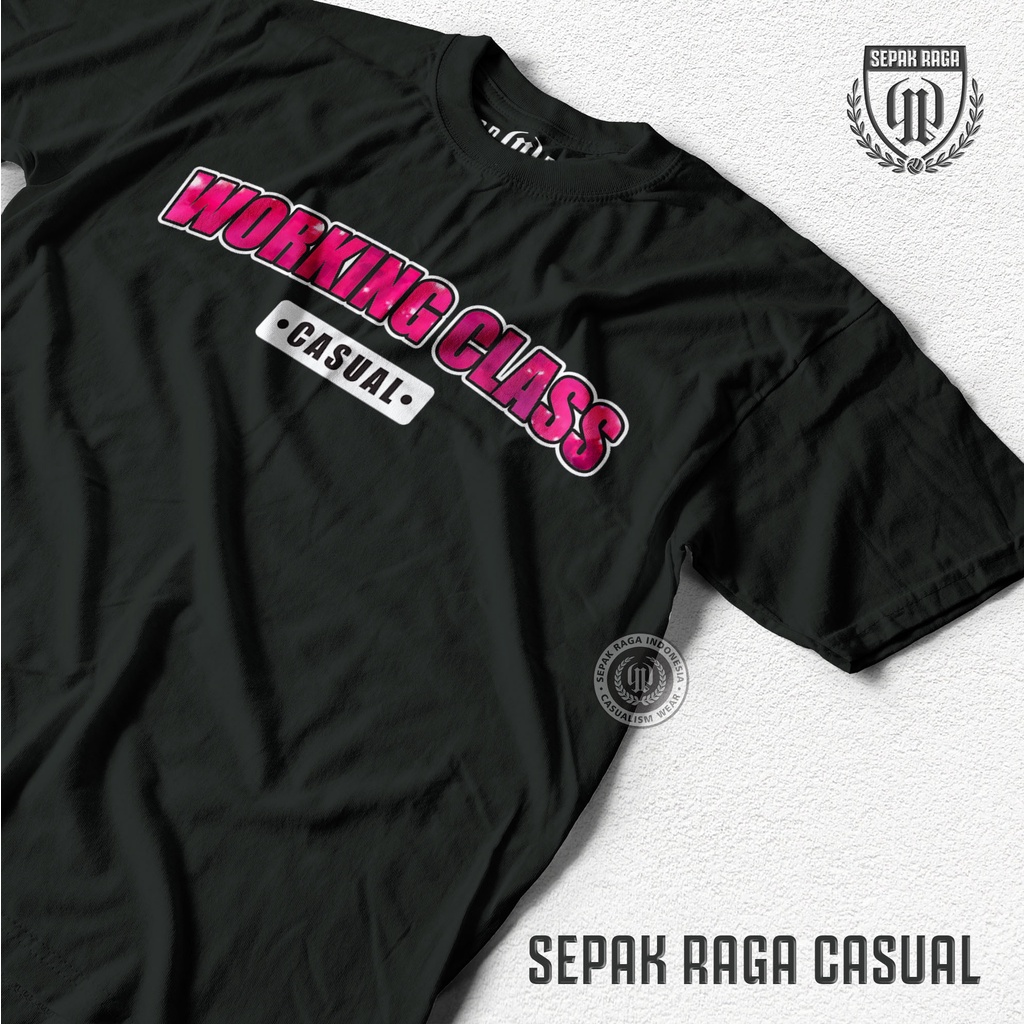 Jual Tshirt Baju Kaos Working Class Casual - Sepak Raga Indonesia | Shopee Indonesia