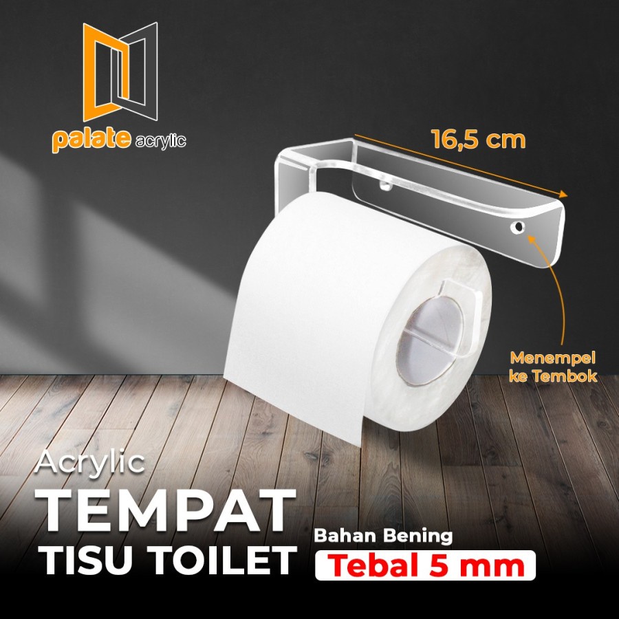Jual Akrilik Tempat Tissue Toilet / Kotak Tissue Tisu Toilet / Acrylic ...