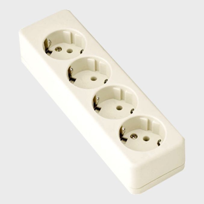 Jual STOP KONTAK 4 LUBANG TANPA KABEL COLOKAN 4 LUBANG TANPA KABEL MURAH TERMINAL 4 LUBANG ...