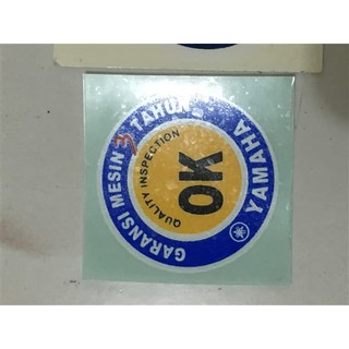 Jual Stiker Oke 3 Tahun Yamaha - Stiker Oke Yamaha - sticker ok yamaha ...