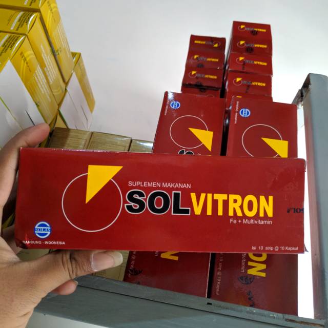 Jual SOLVITRON BOX VITAMIN PENAMBAH DARAH | Shopee Indonesia